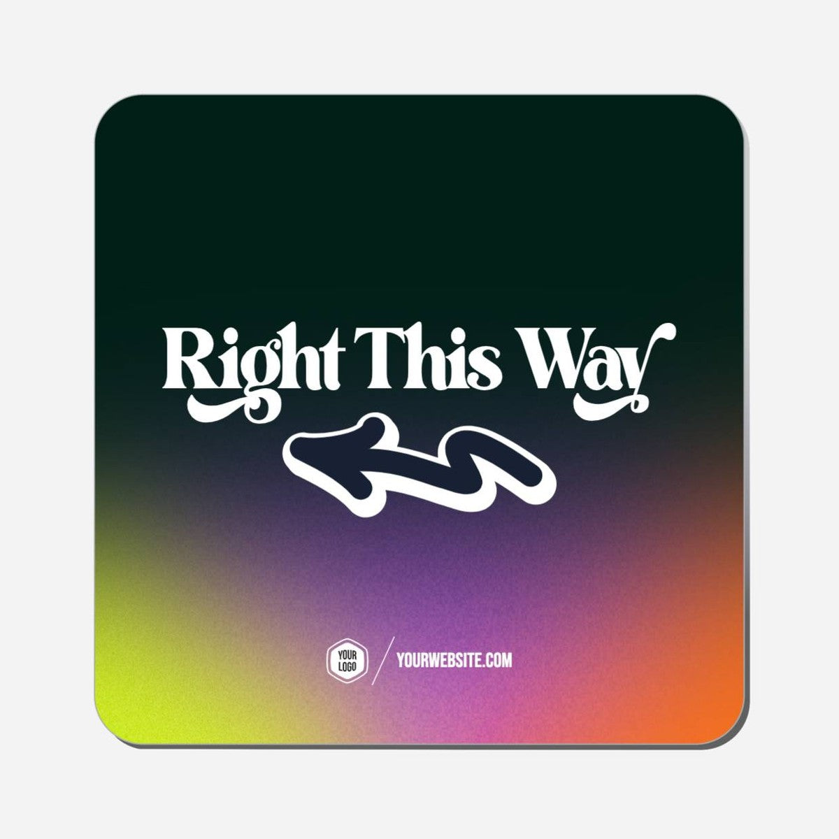Right This Way (Right Arrow) | Handheld Signs | Popsigns – Popsigns Studio