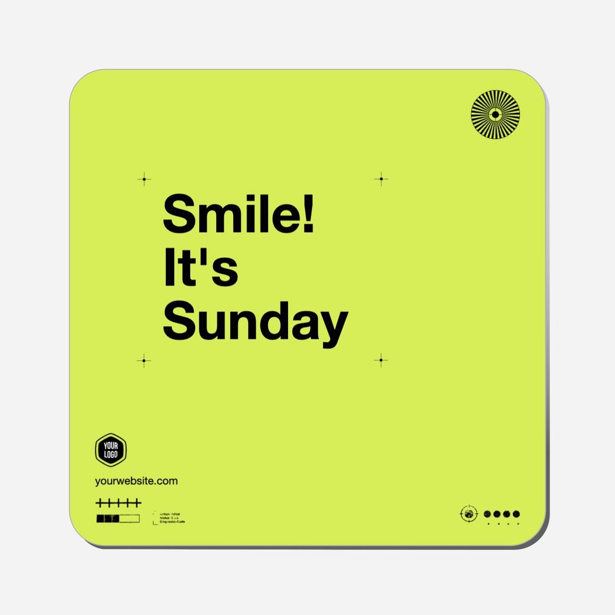 Smile! It's Sunday | Handheld Signs | Popsigns – Popsigns Studio