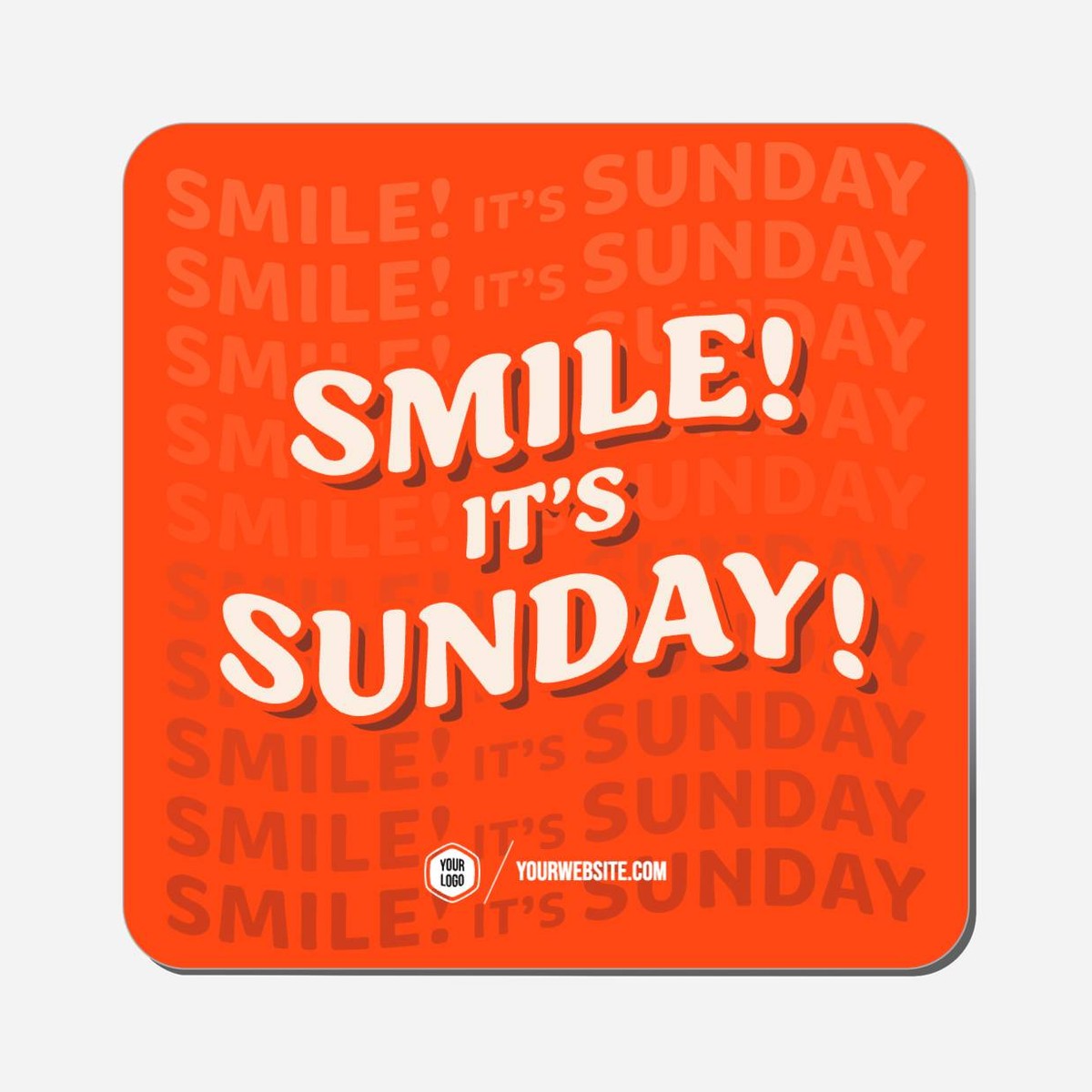Smile! It's Sunday! | Handheld Signs | Popsigns – Popsigns Studio